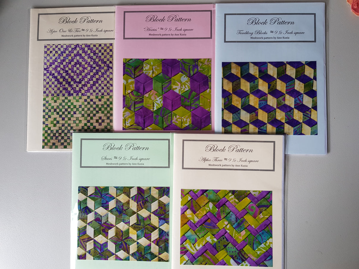 Meshwork Block Pattern Pack – Crystals and More